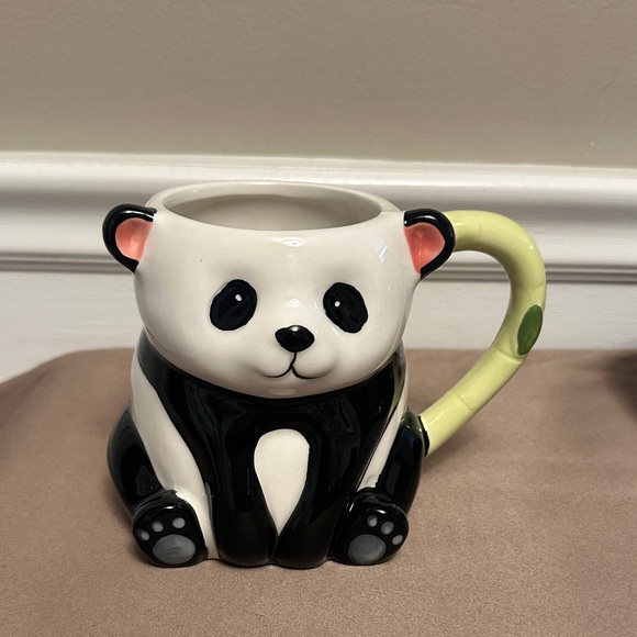 Dining | Panda Ceramic Mug With Black And White Design | Poshmark